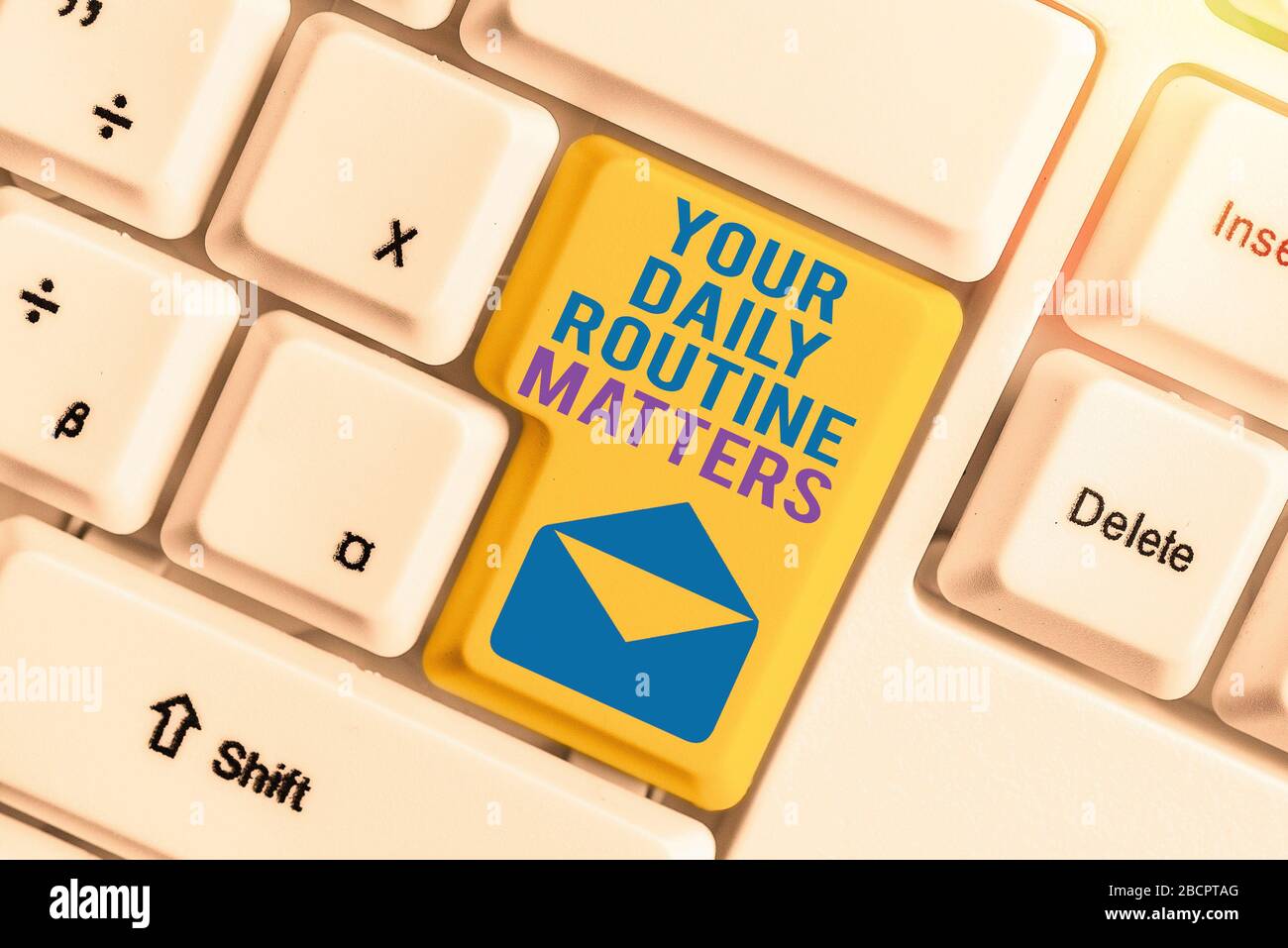 Conceptual hand writing showing Your Daily Routine Matters. Concept ...