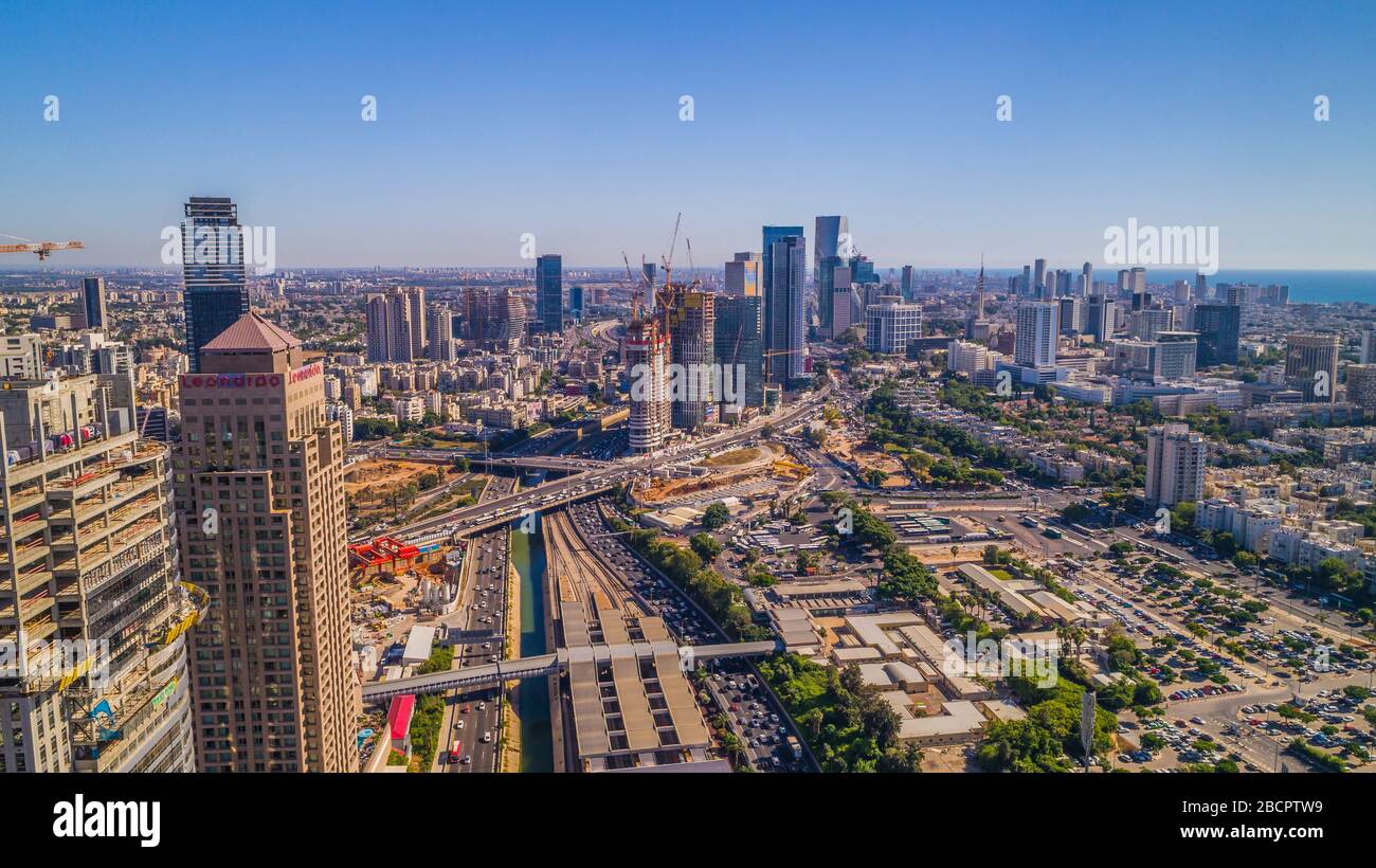 Tel Aviv-Ramat Gan city center aerial drone view Stock Photo - Alamy Tel Aviv-Ramat Gan city center aerial drone view Stock Photo - Alamy