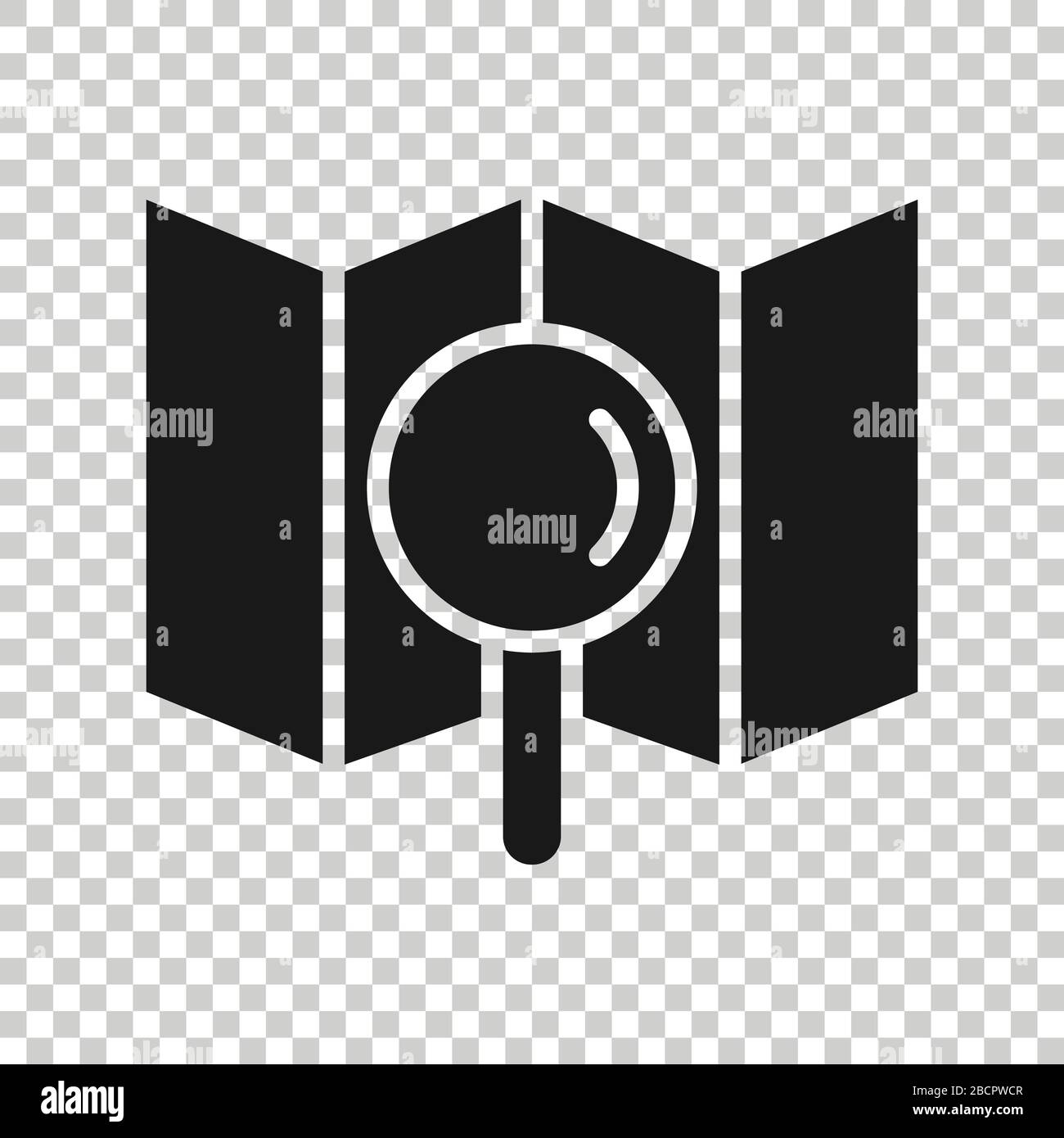 Search location icon in flat style. gps navigation vector illustration ...