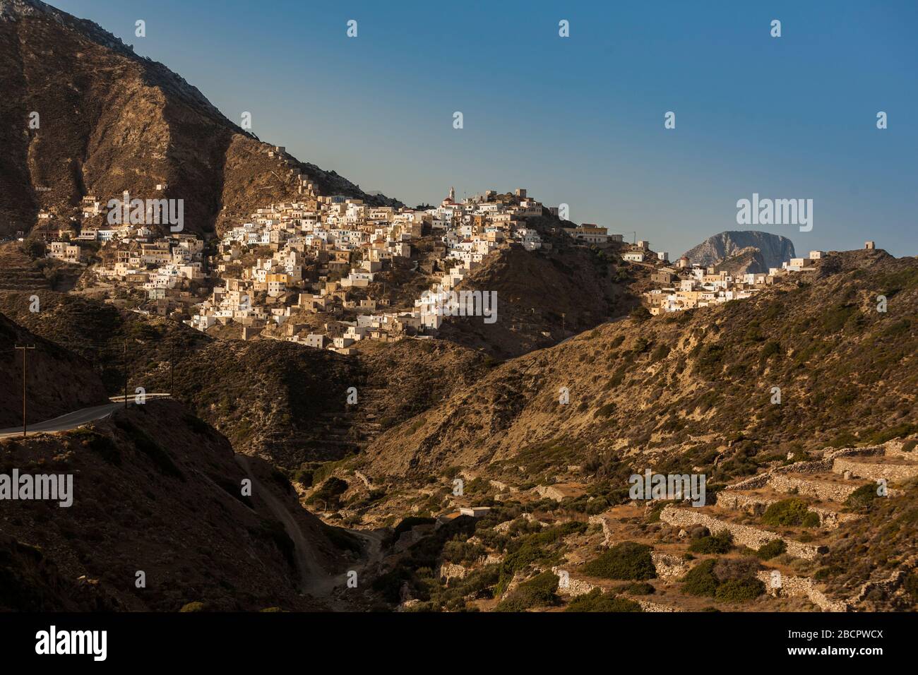 Greece, Karpathos island: Olympos, in the north part of Karpathos Stock ...