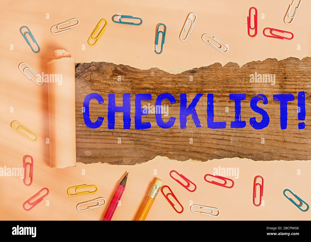 Conceptual hand writing showing Checklist. Concept meaning list items ...