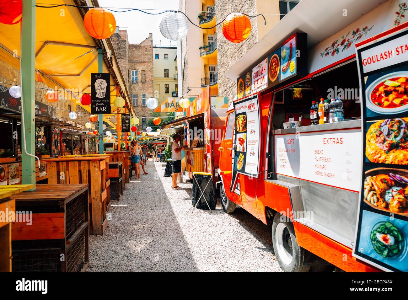 Street food karavan budapest hi-res stock photography and images - Alamy