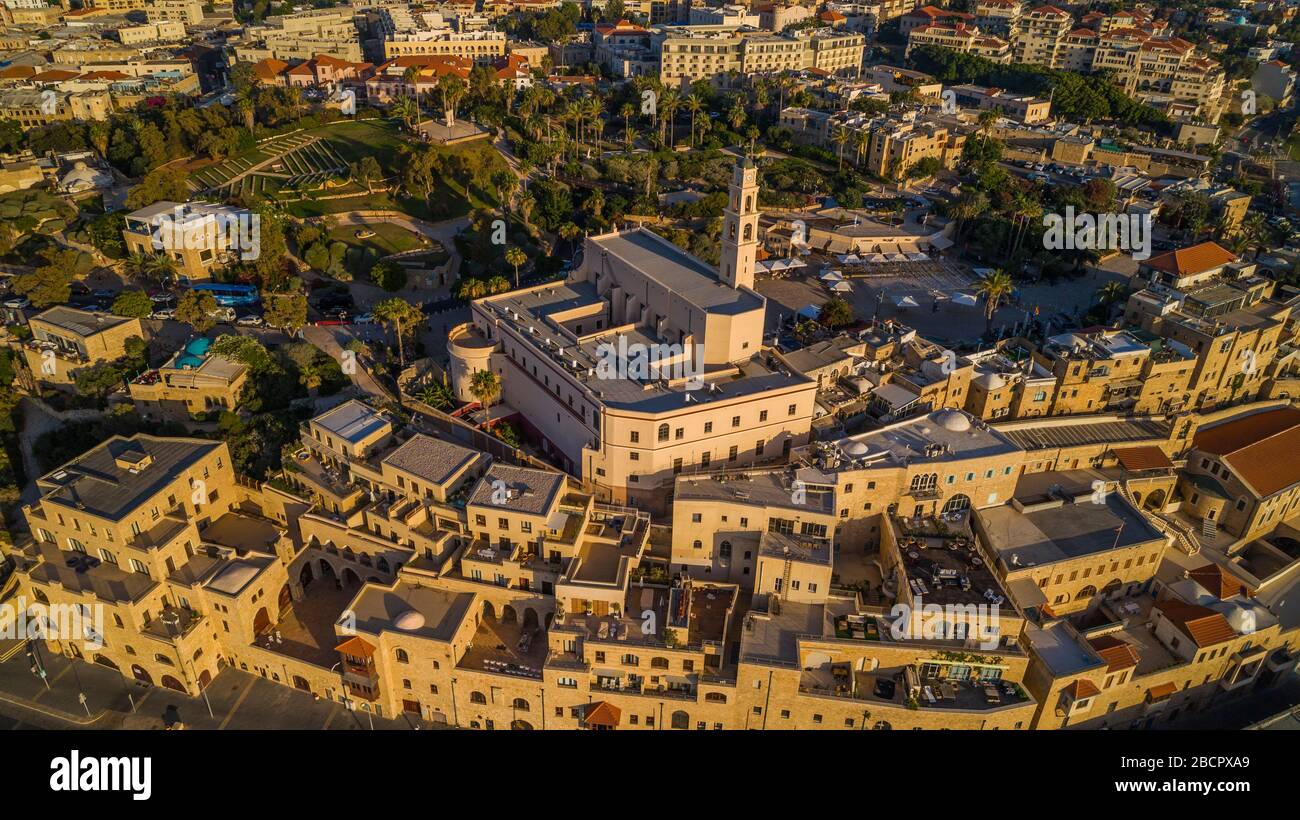 Old jaffa city israel aerial hi-res stock photography and images - Alamy