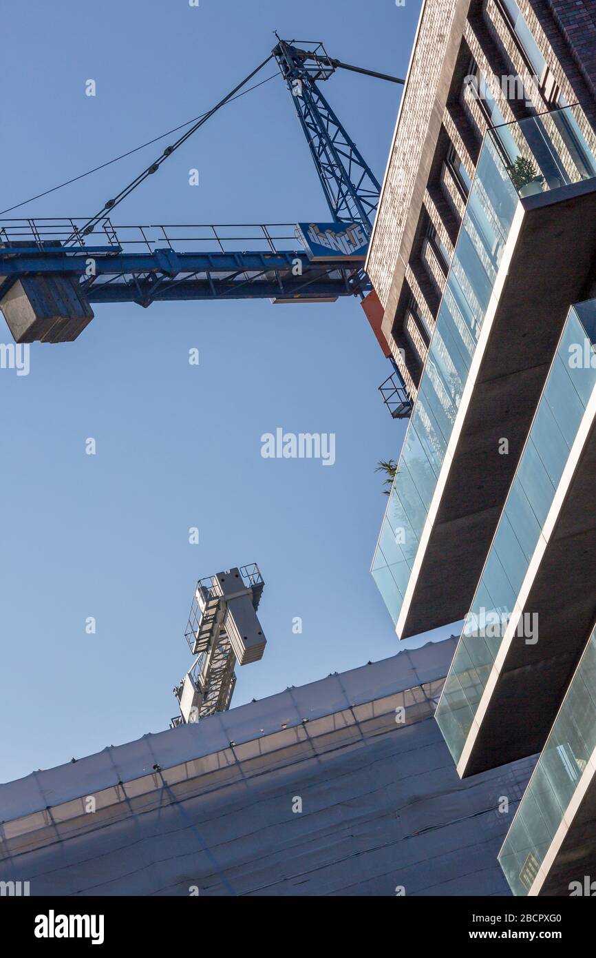 New building constuction in Amsterdam North, The Nederlands Stock Photo ...