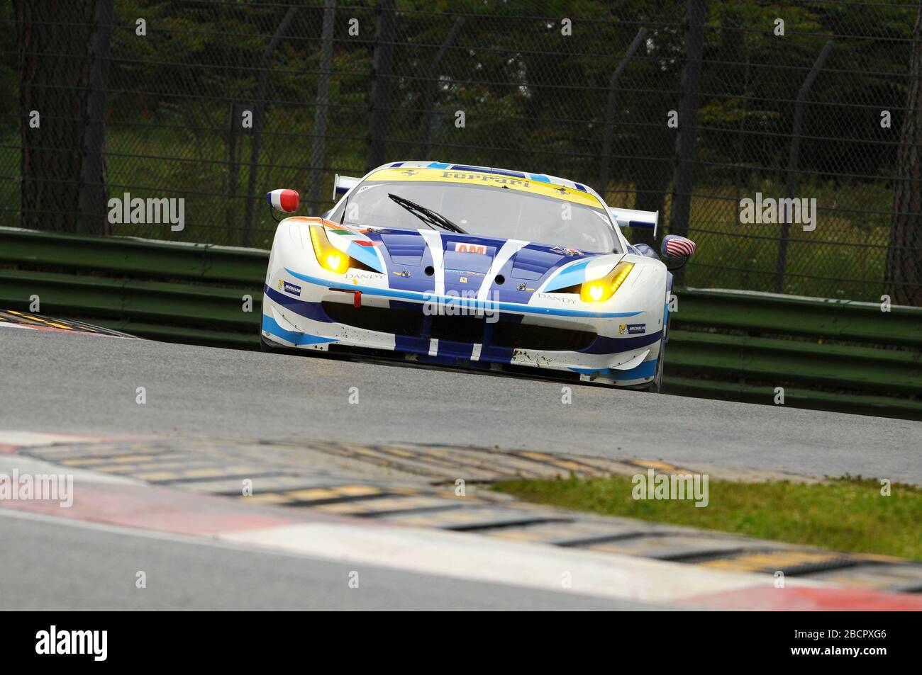 Imola, Italy May 17, 2013: Ferrari F458 Italia GT3 of Team SMP Racing ...