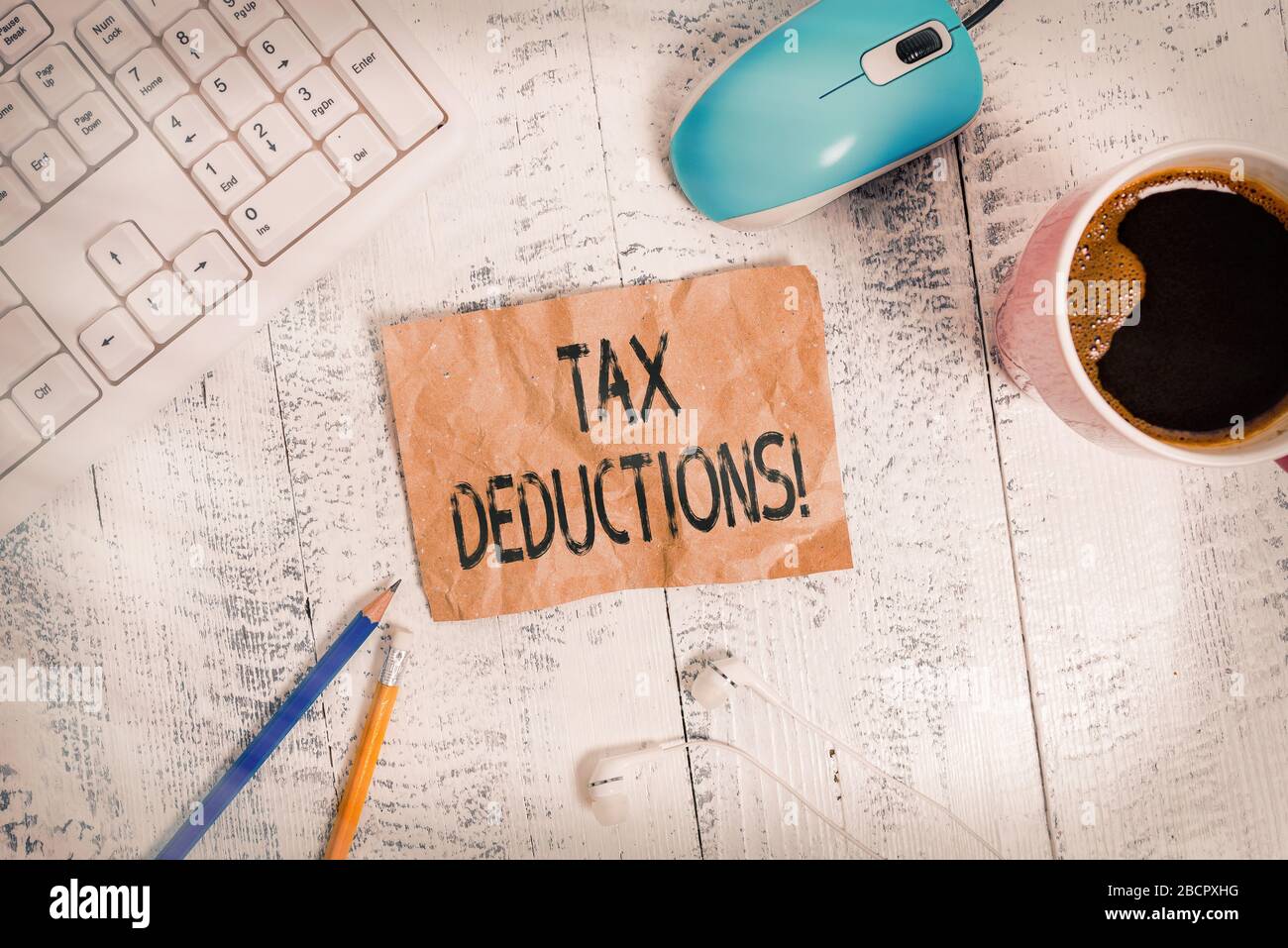Word writing text Tax Deductions. Business photo showcasing reduction ...
