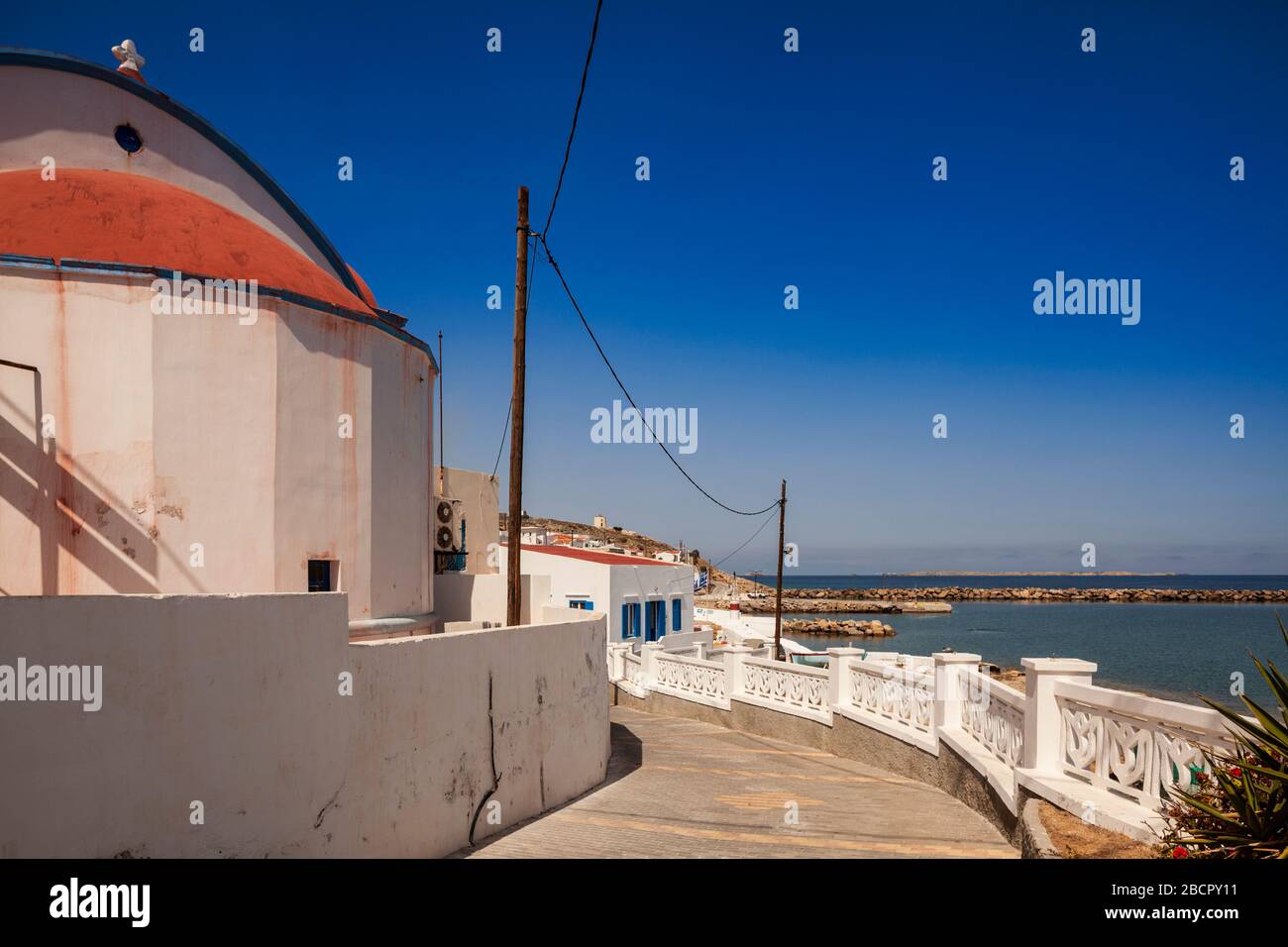 Greece, Kassos island: The old port of Bouka. Located near the main ...