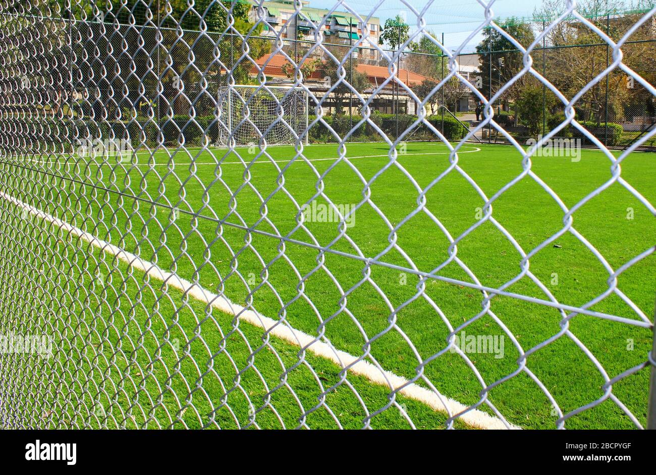 Metal security gate football stadium hi-res stock photography and ...