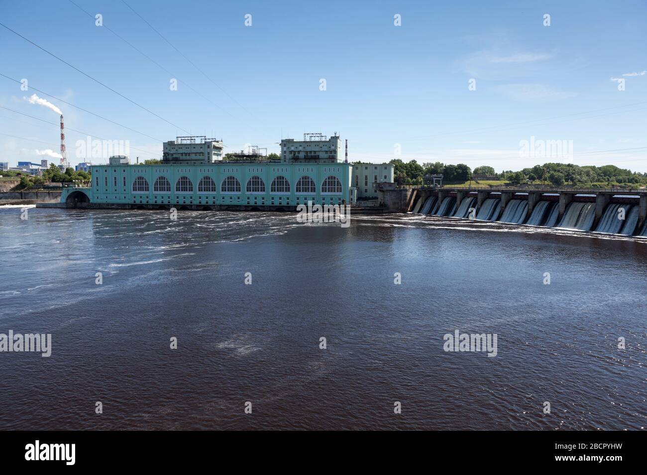Volkhov hydropower station hi-res stock photography and images - Alamy