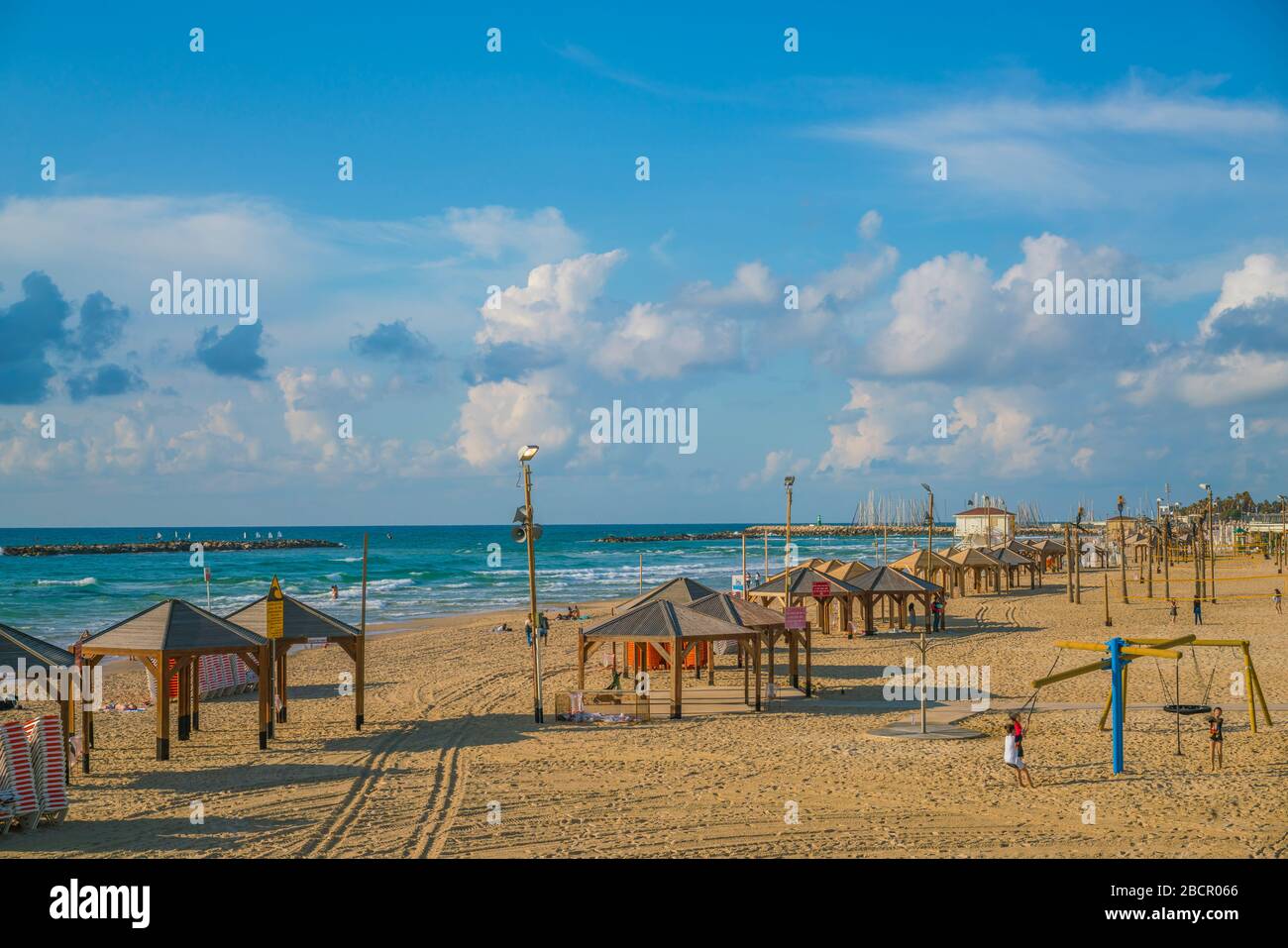 Tel Aviv promenade aerial view, Israel Stock Photo - Alamy