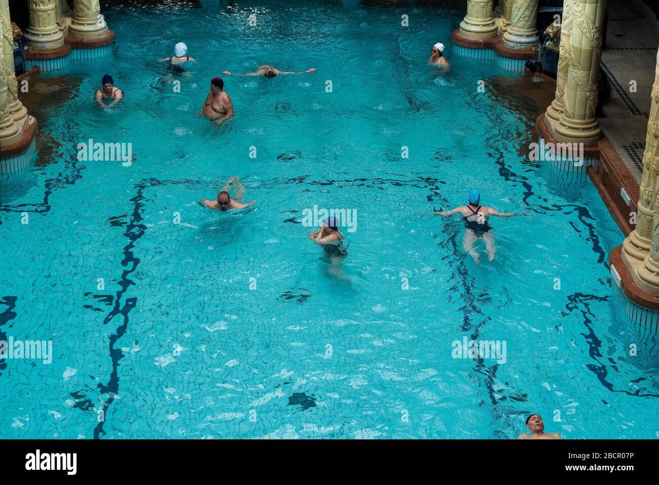 Hungary, Budapest - Gellert Spa is one of the most famous thermal spa ...