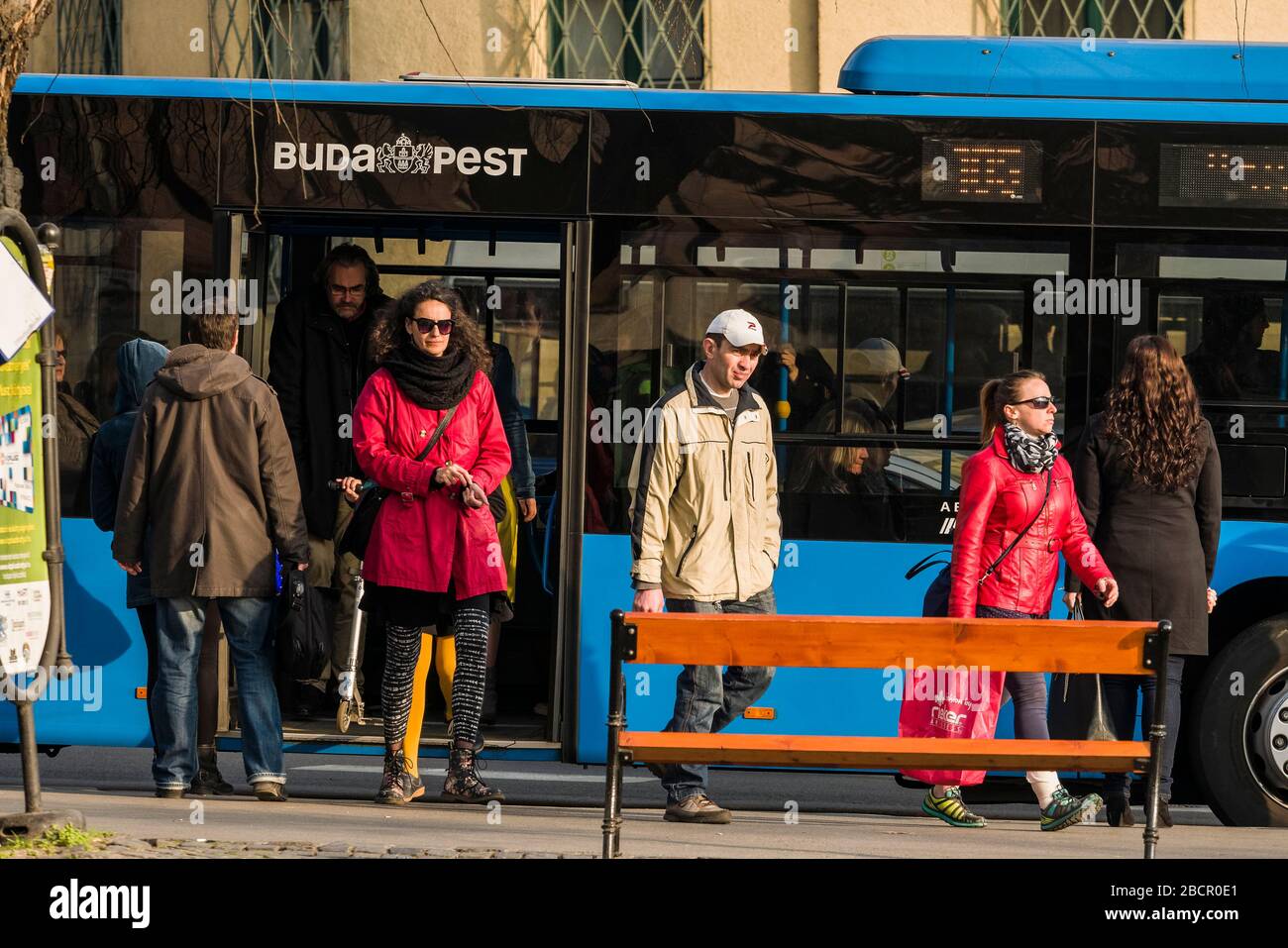 Hungary, Budapest - local buses Stock Photo - Alamy