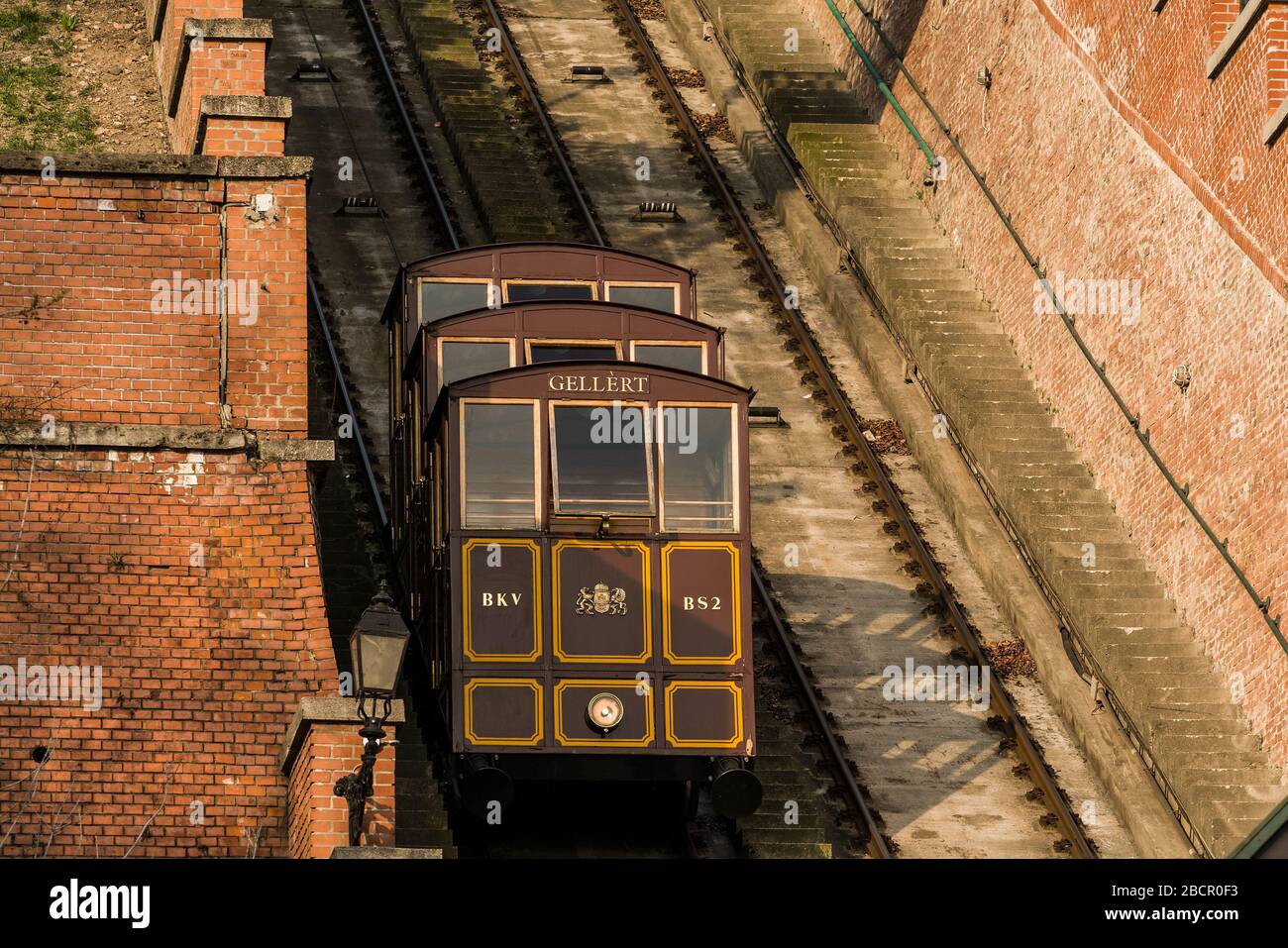Hungary, Budapest - The Funicular Railway in Budapest is a 19th century ...
