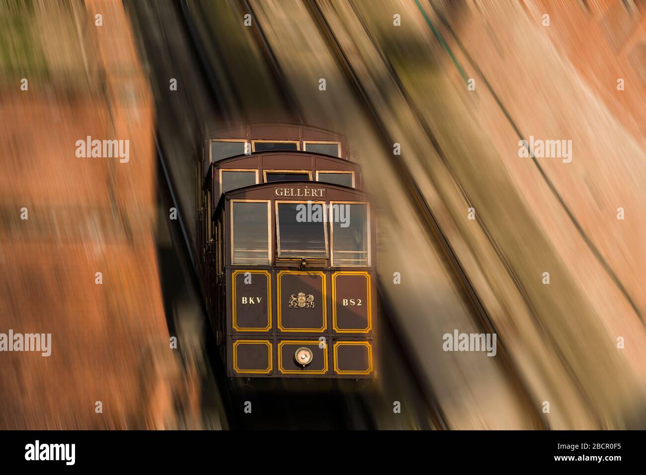Hungary, Budapest - The Funicular Railway in Budapest is a 19th century ...