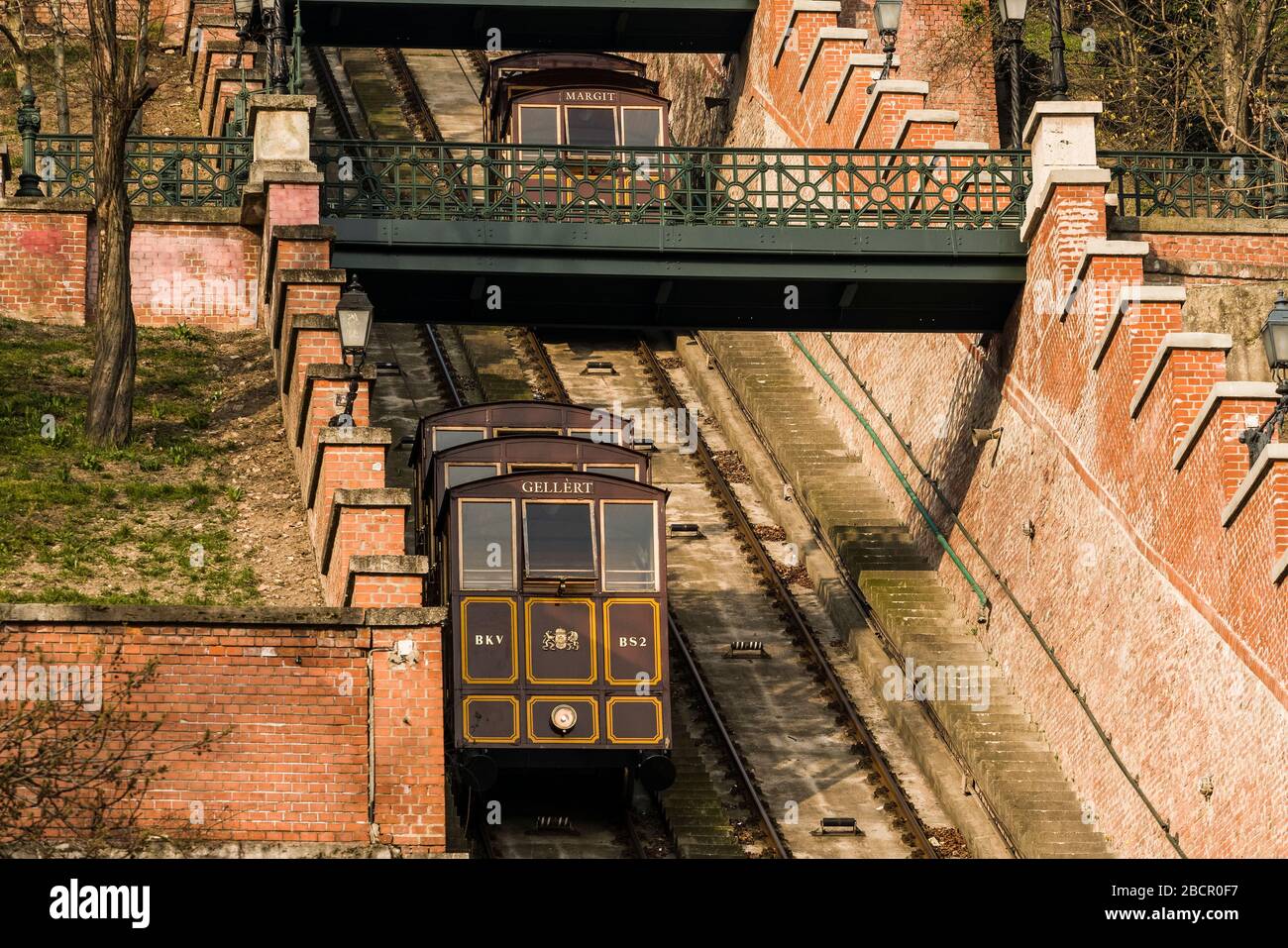 Hungary, Budapest - The Funicular Railway in Budapest is a 19th century ...