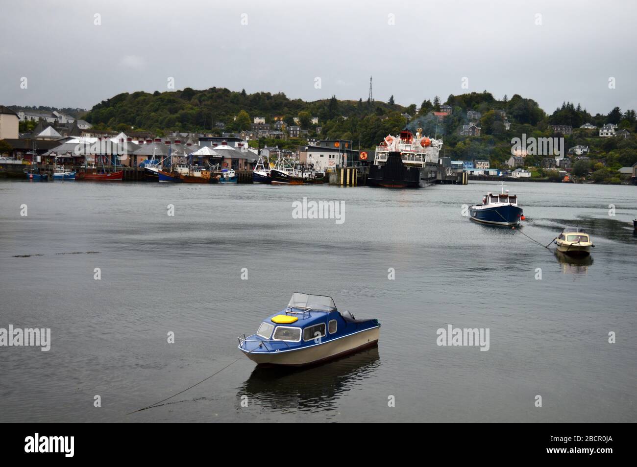 Oban town and harbour Scotland Stock Photo - Alamy