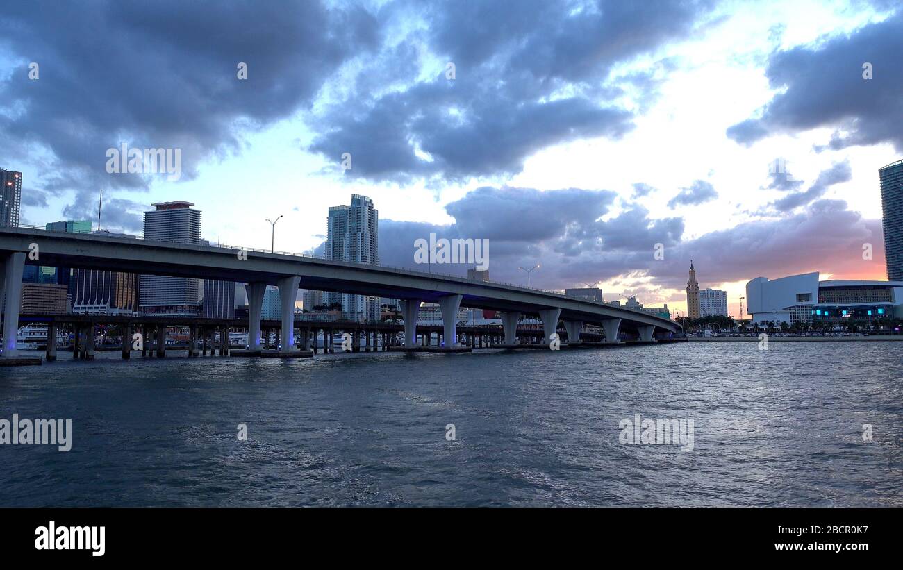The Bridges at Miami Downtown Stock Photo - Alamy