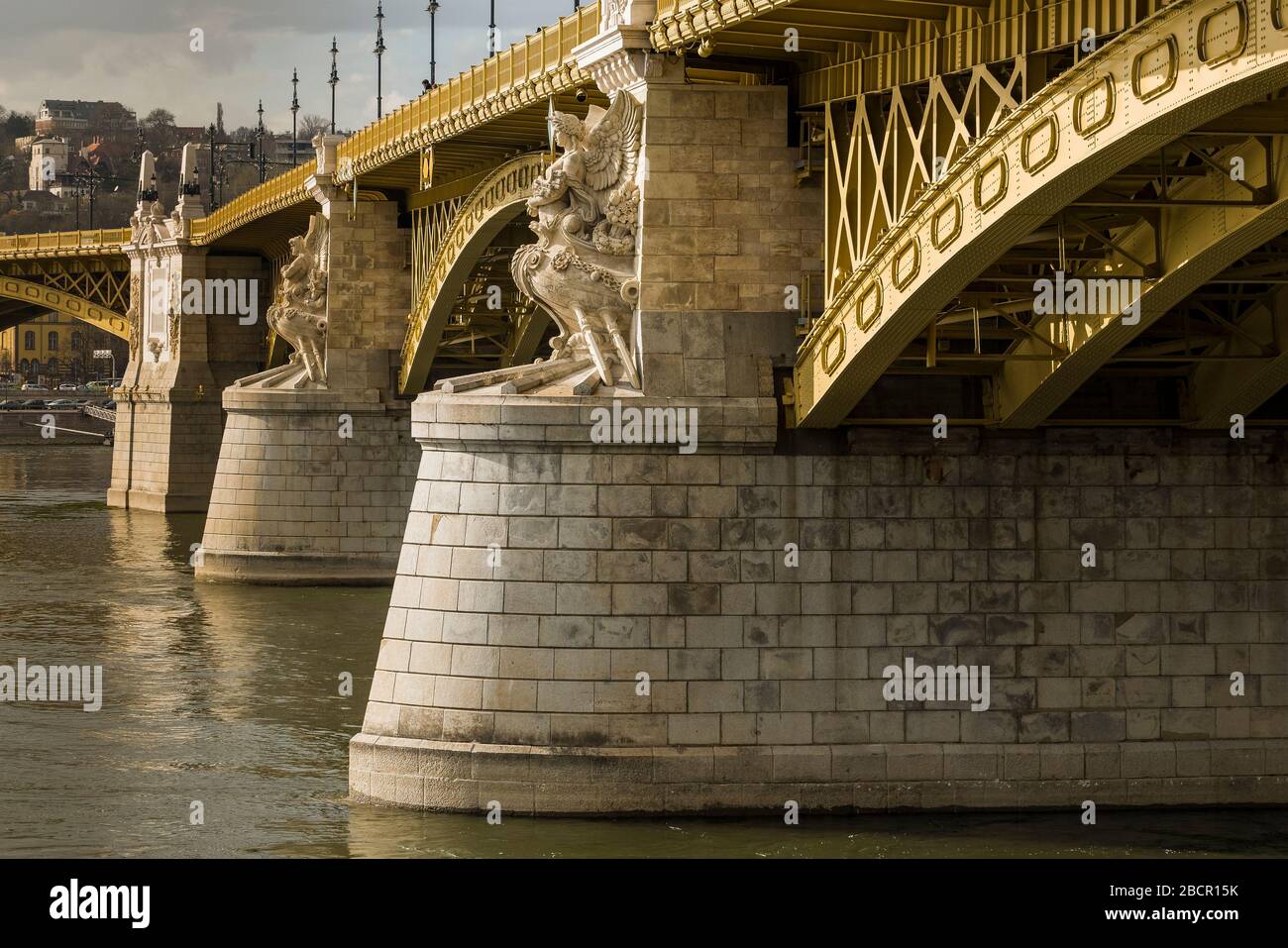 Hungary, Budapest - the Margaret Bridge (sometimes Margit Bridge) is a ...
