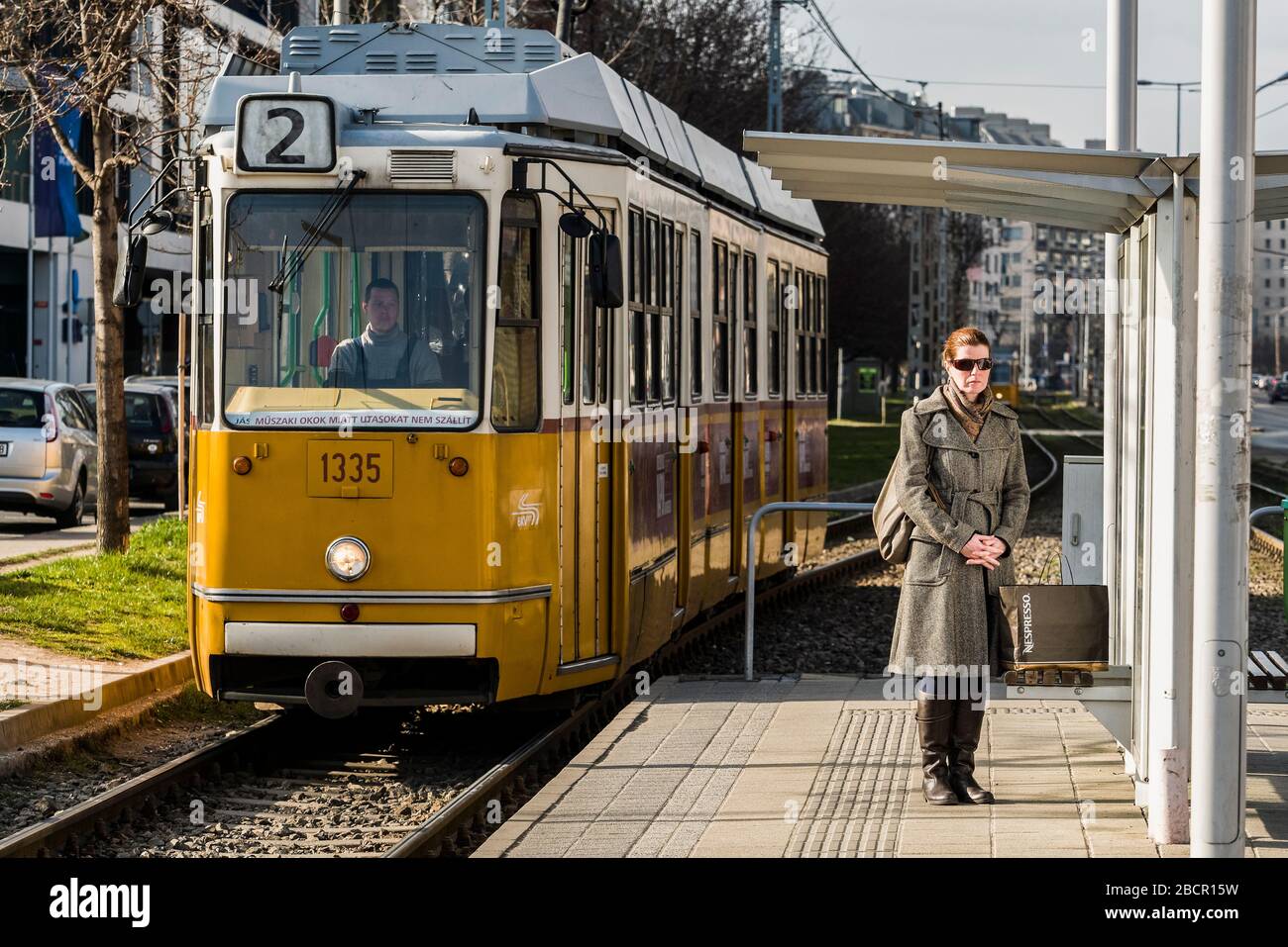 Hungary, Budapest - local trams Stock Photo - Alamy