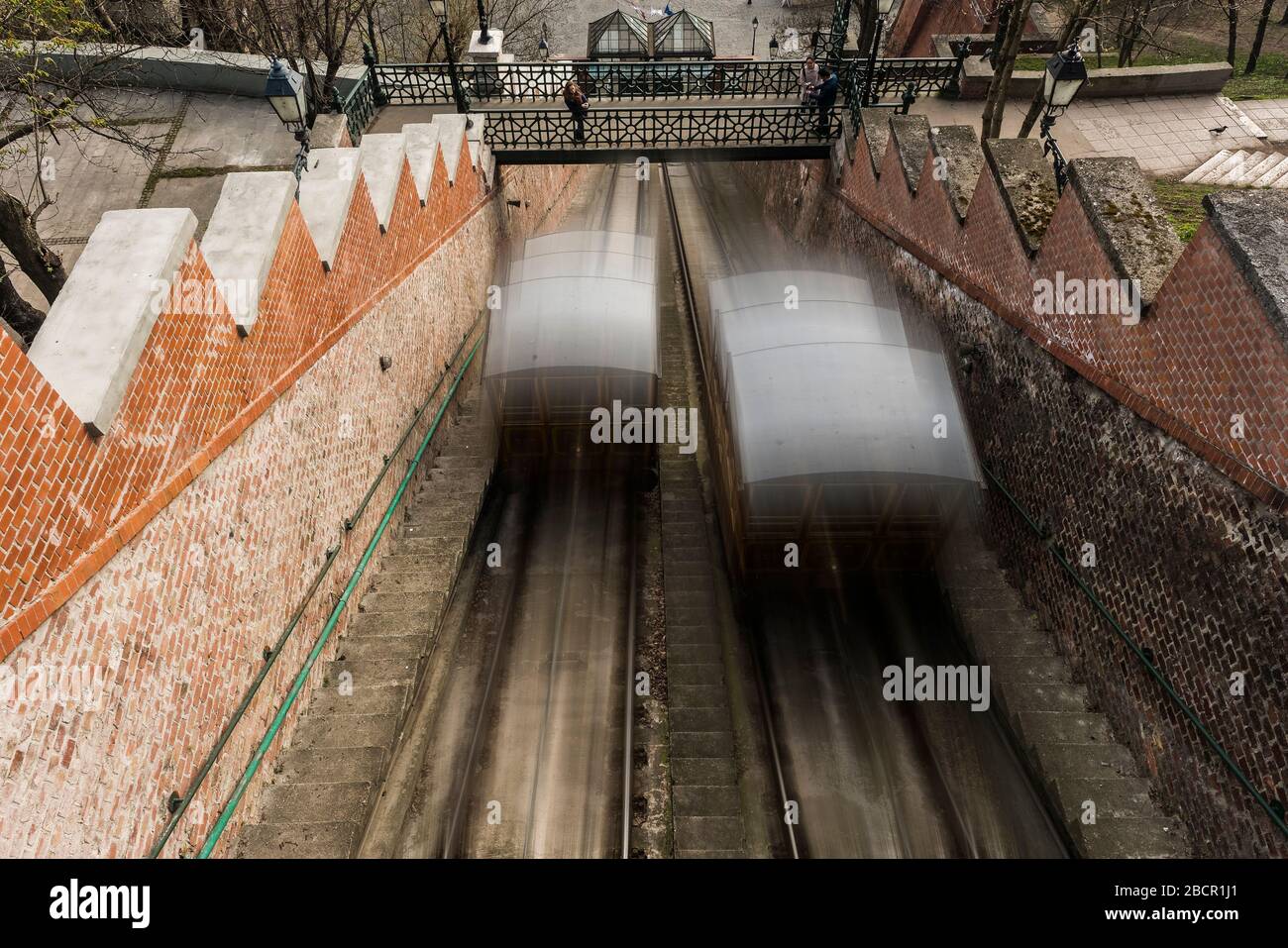 Hungary, Budapest - The Funicular Railway in Budapest is a 19th century ...