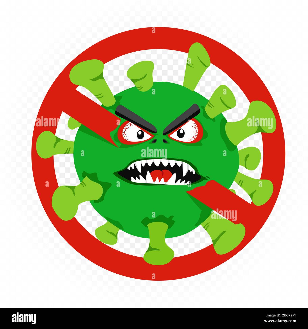 no entry allowed coronavirus infected on white Stock Vector Image & Art ...