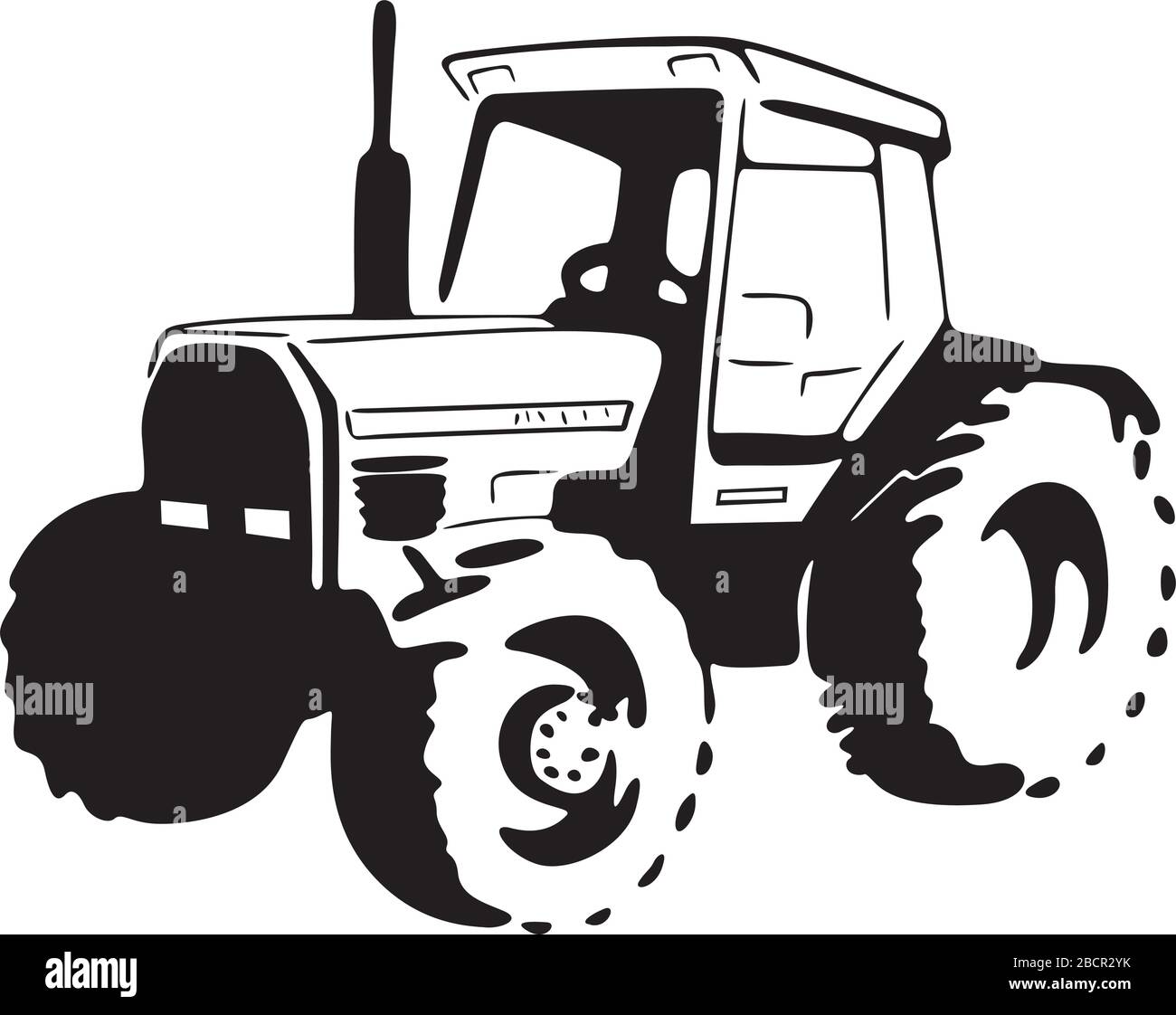 Tractor clipart hi-res stock photography and images - Alamy