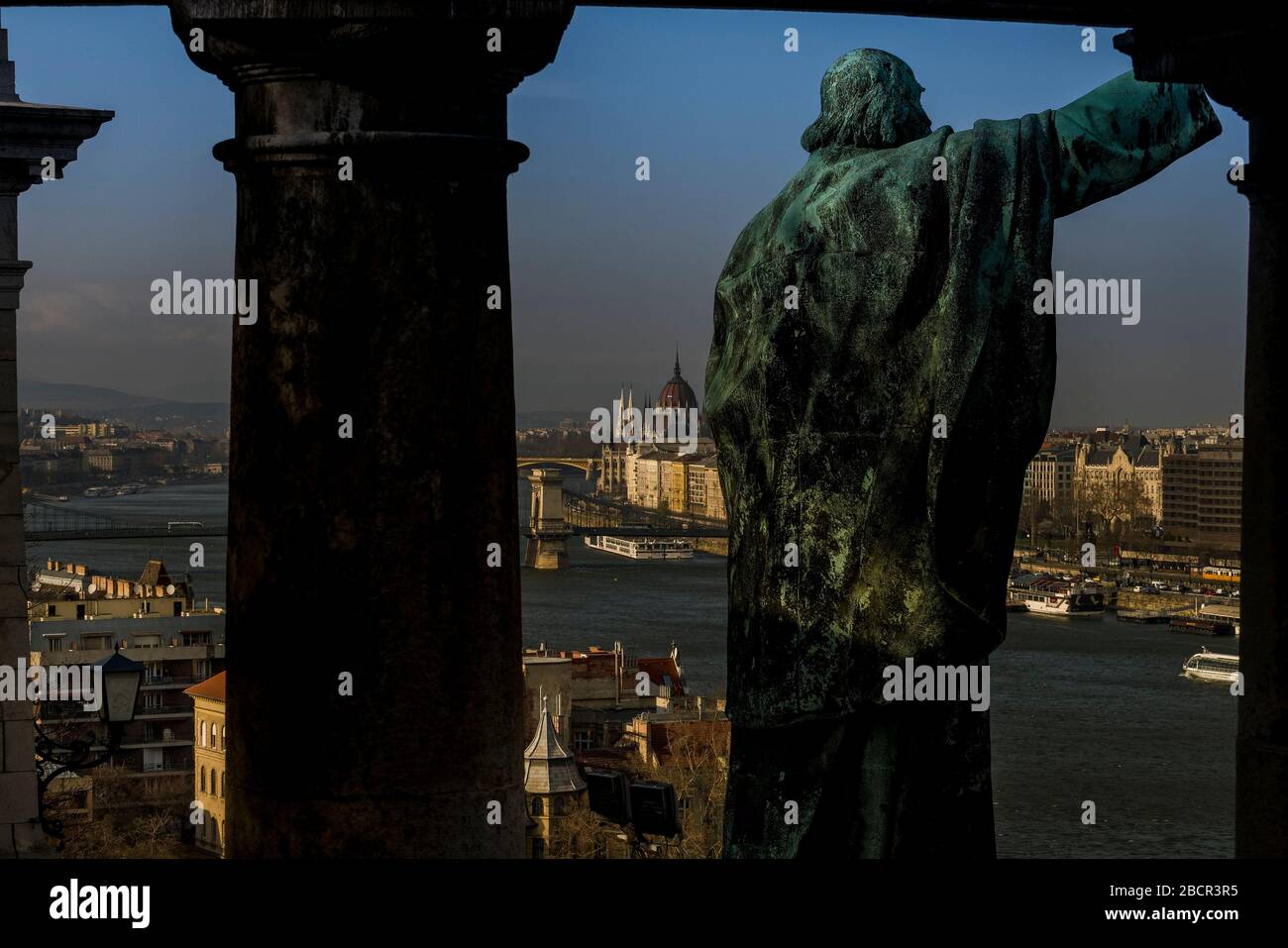 Hungary, Budapest - the statue commemorating St Gerhard (Gerardo ...
