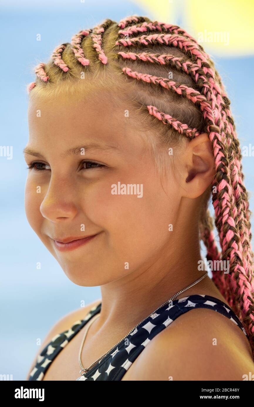 Kid tanning hi-res stock photography and images - Alamy