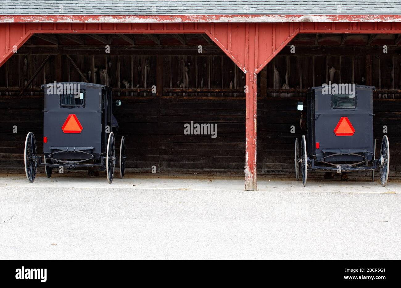 Mennonite horse and buggy shed St. Jacob Ontario Canada Stock Photo - Alamy