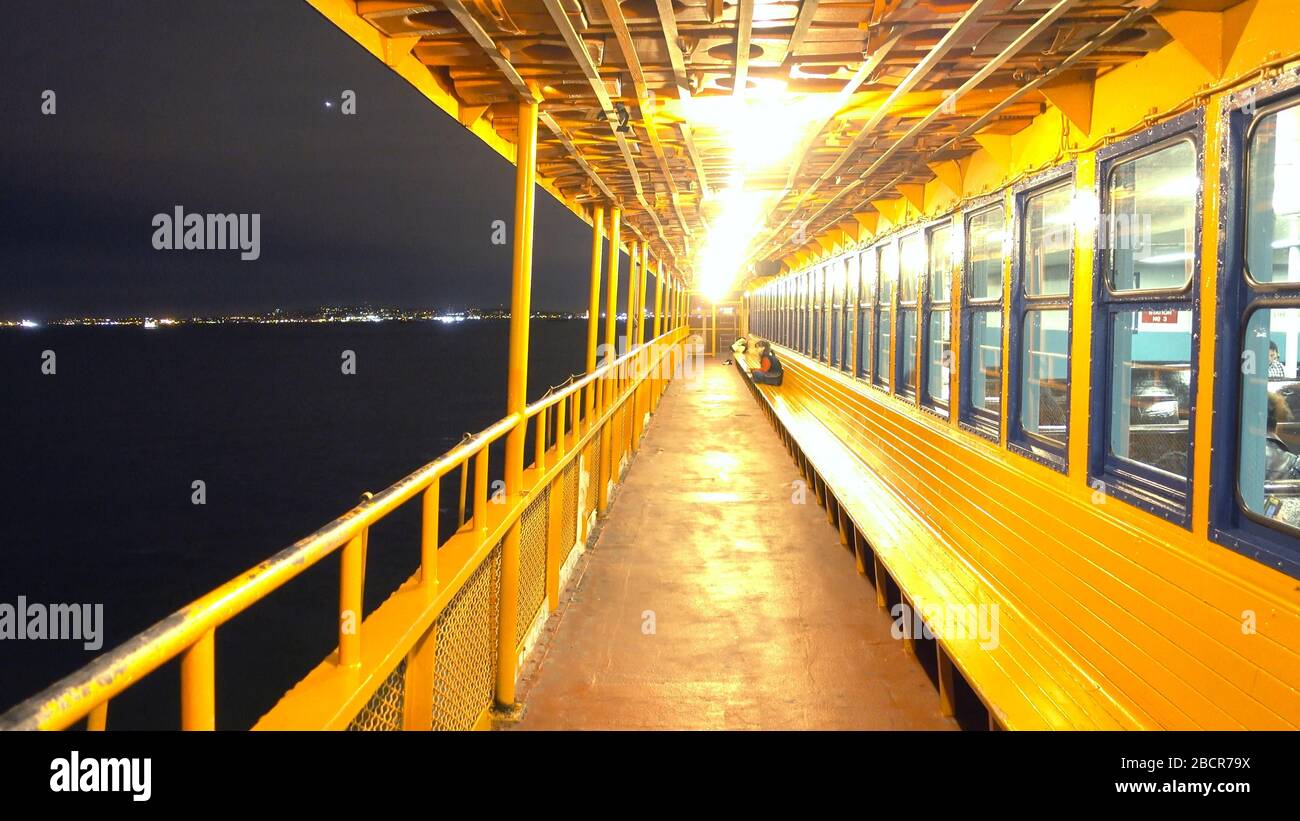 Staten island ferry at night hi-res stock photography and images - Alamy
