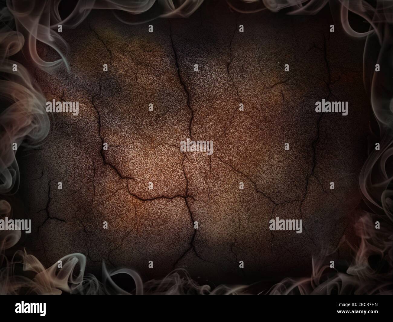 background dark cracked and smoked poster horizontal Stock Photo - Alamy