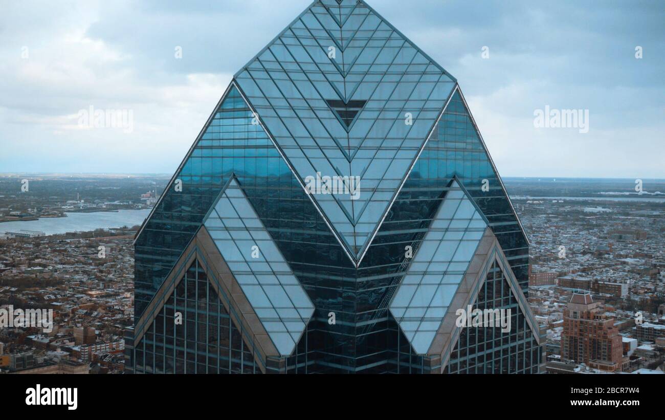 Two Liberty Plaza Tower in Philadelphia - aerial view - PHILADELPHIA ...