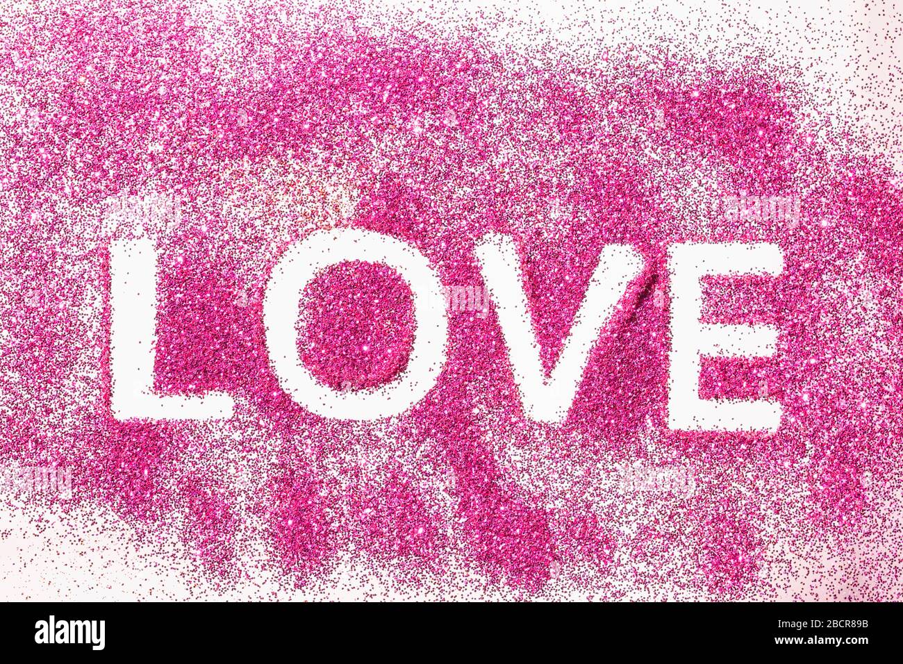 Glitter Words Love