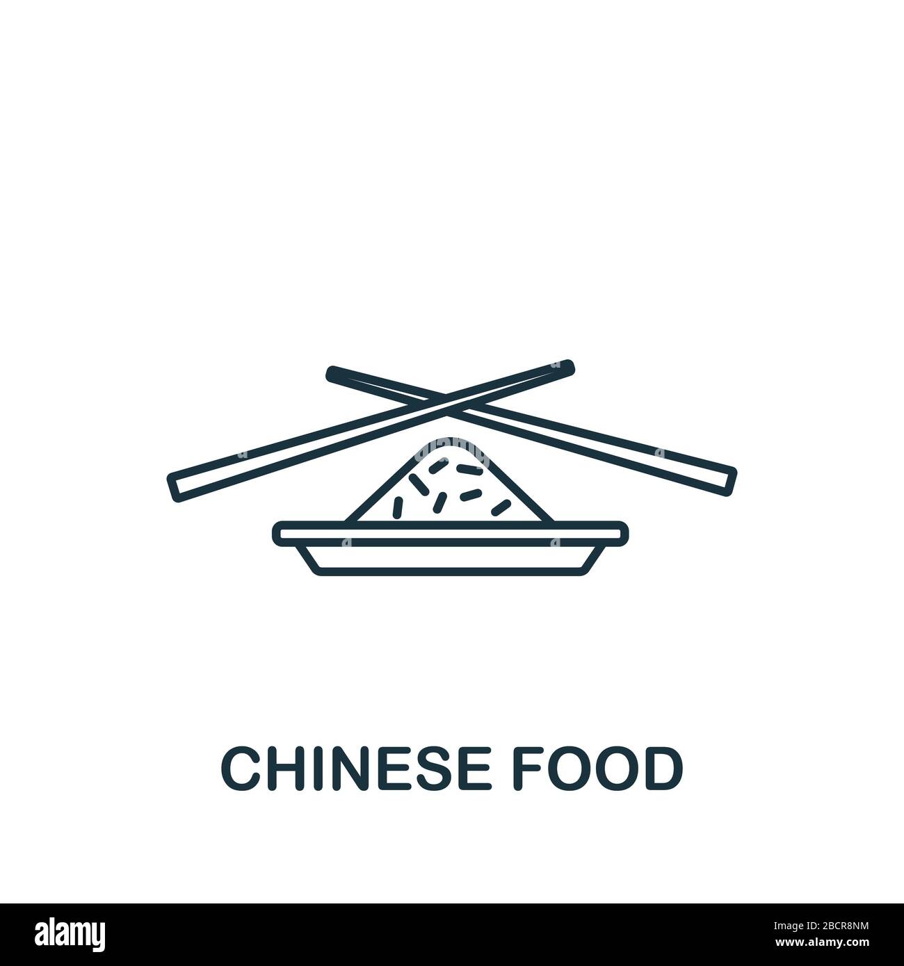 Chinese Food icon from fastfood collection. Simple line element Chinese ...