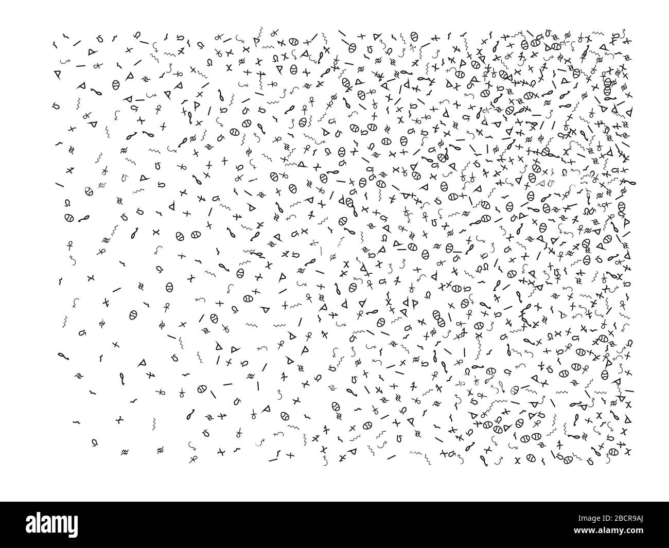 A selection of background confetti illustrations. Hand drawn Egypt ...