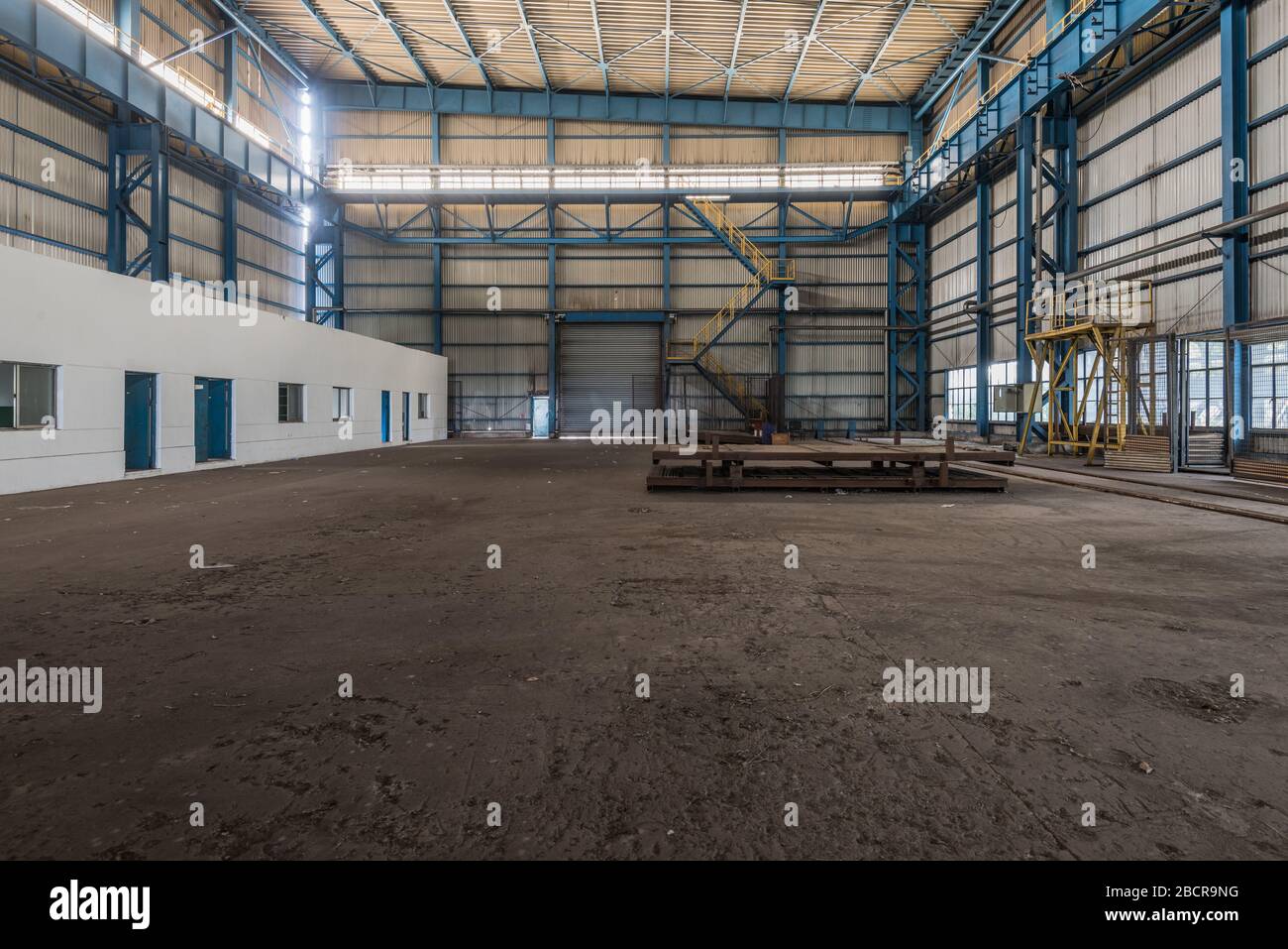 interior of an abandoned factory house building Stock Photo - Alamy