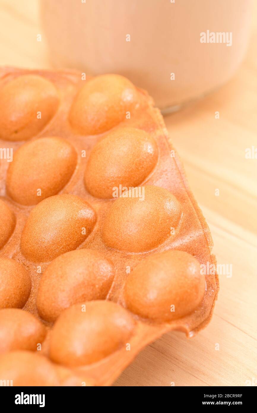 Traditional Hong Kong waffle soft and crunchy from oven, Hong Kong Egg ...
