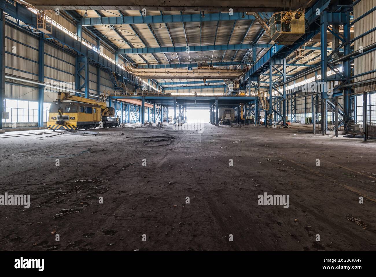 interior of an abandoned factory house building Stock Photo - Alamy