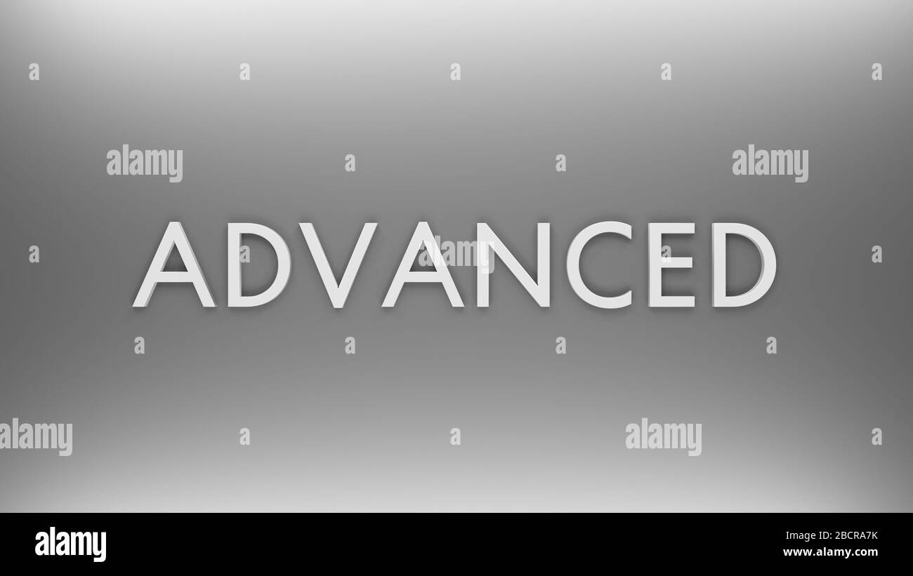 Advanced business concept, 3D Illustration, flat lay view, banner ...