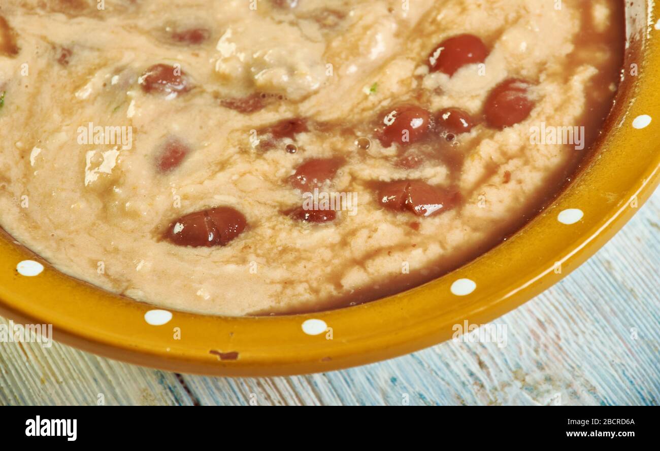 Ultimate Queso Bean Dip Refried Bean And Cheese Dip Stock Photo Alamy