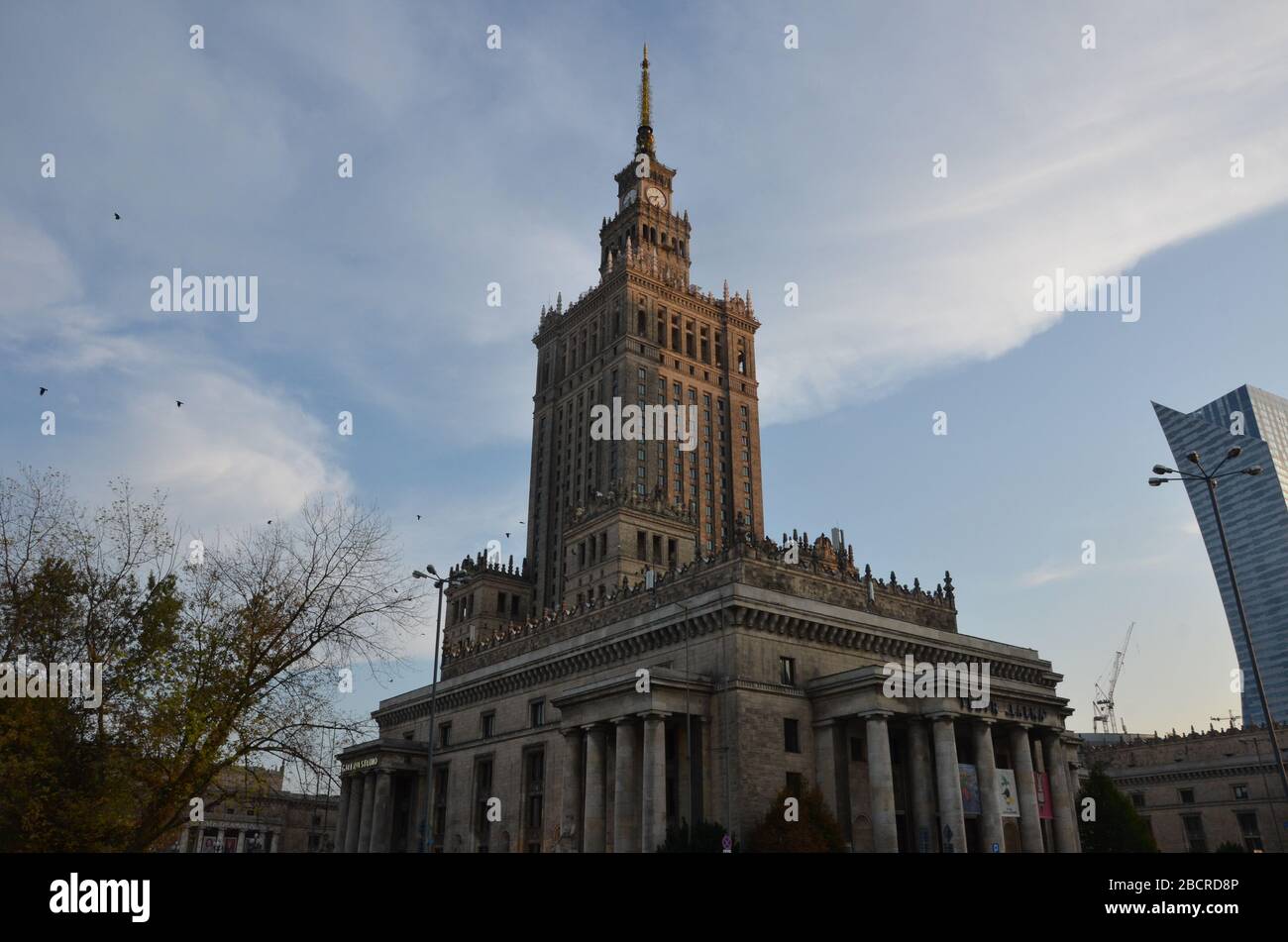 Exterior of the Palace of Culture and Science (PKiN), built 1955 ...