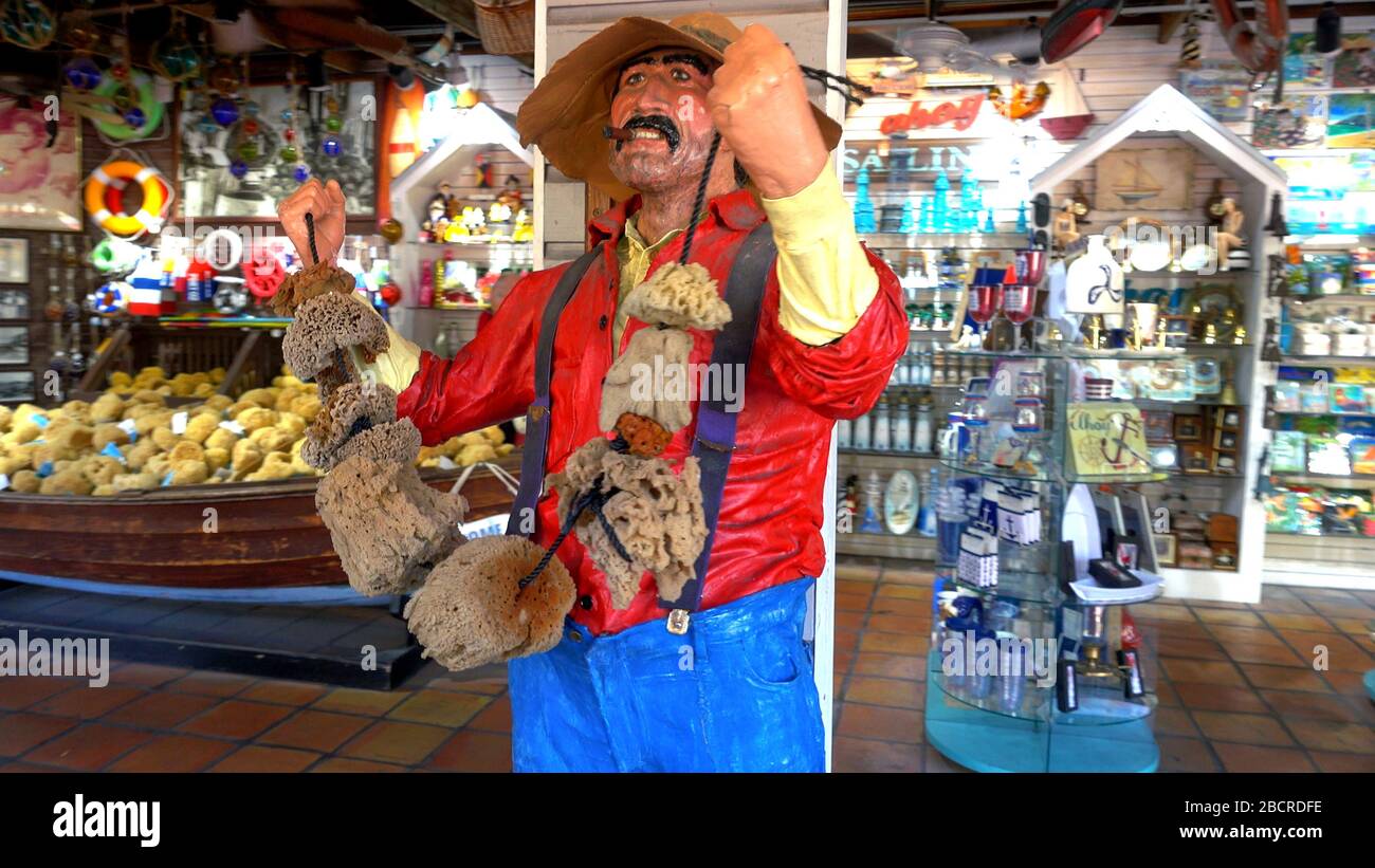 Sponge Market on Key West - KEY WEST, USA - APRIL 12, 2016 Stock Photo ...