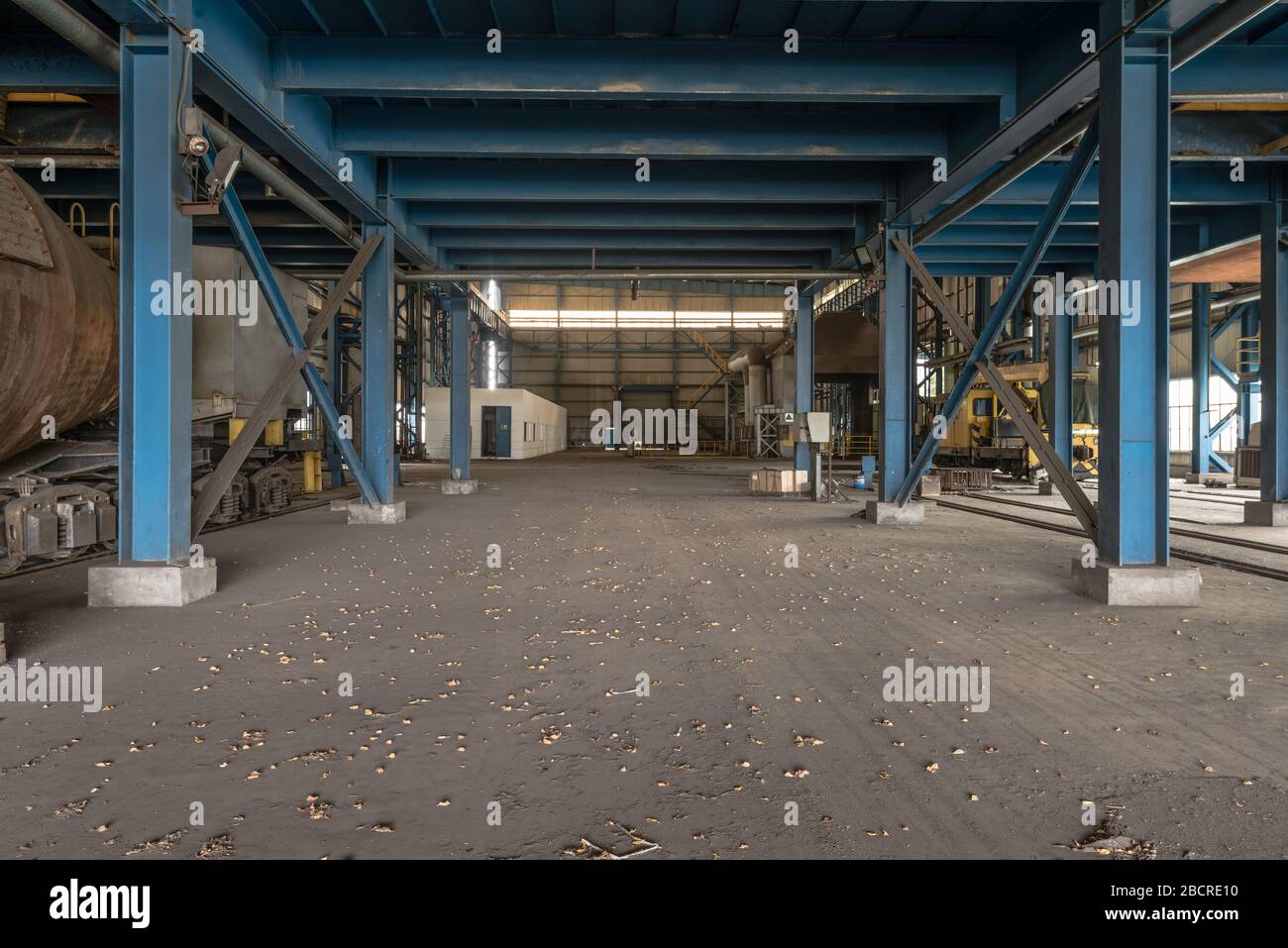 interior of an abandoned factory house building Stock Photo - Alamy