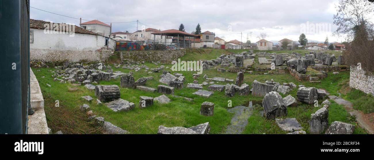 Tegea Archaeological Park Stock Photo - Alamy
