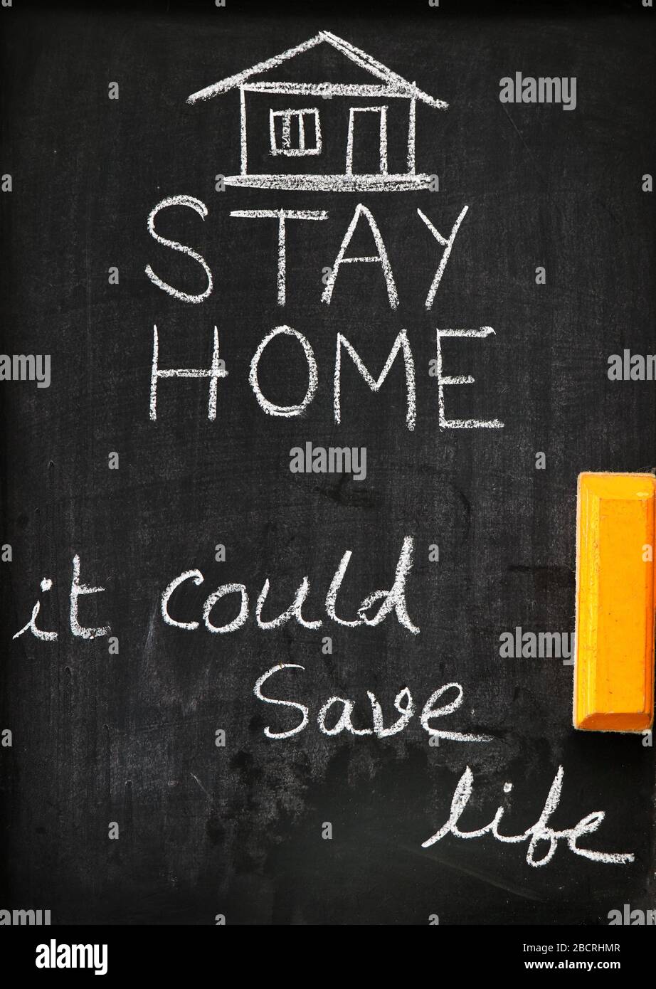 Stay home slogan due to Coronavirus pandemic outbreak around the world ...