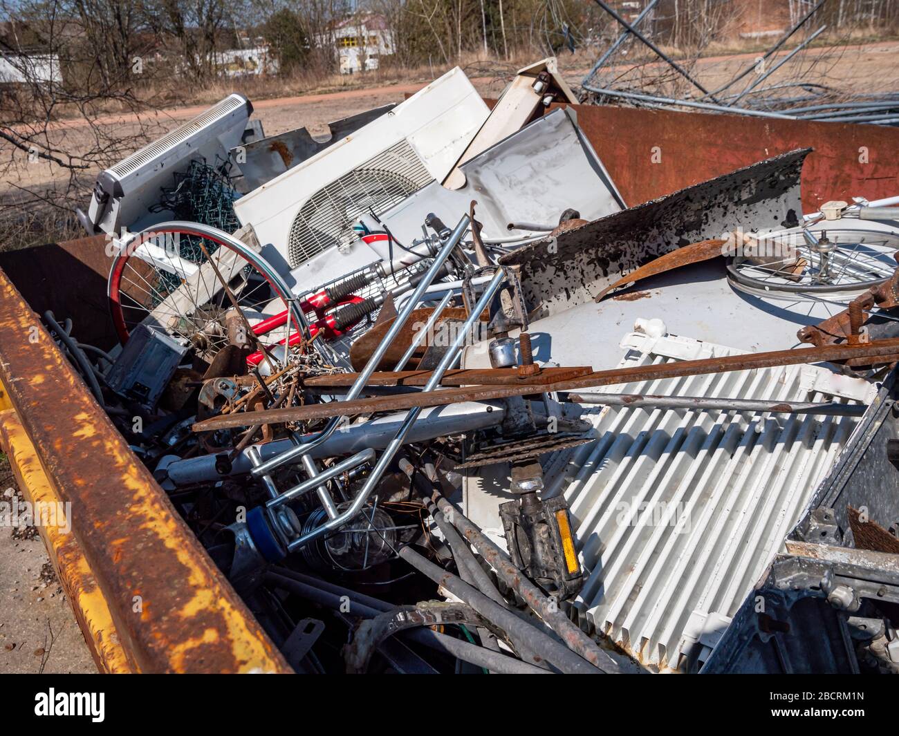 Stainless steel recycling containers hi-res stock photography and ...