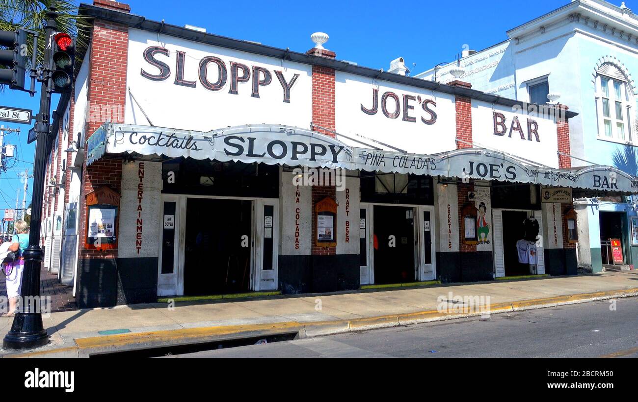 Famous Sloppy Joes Bar in Key West - KEY WEST, USA - APRIL 12, 2016 ...