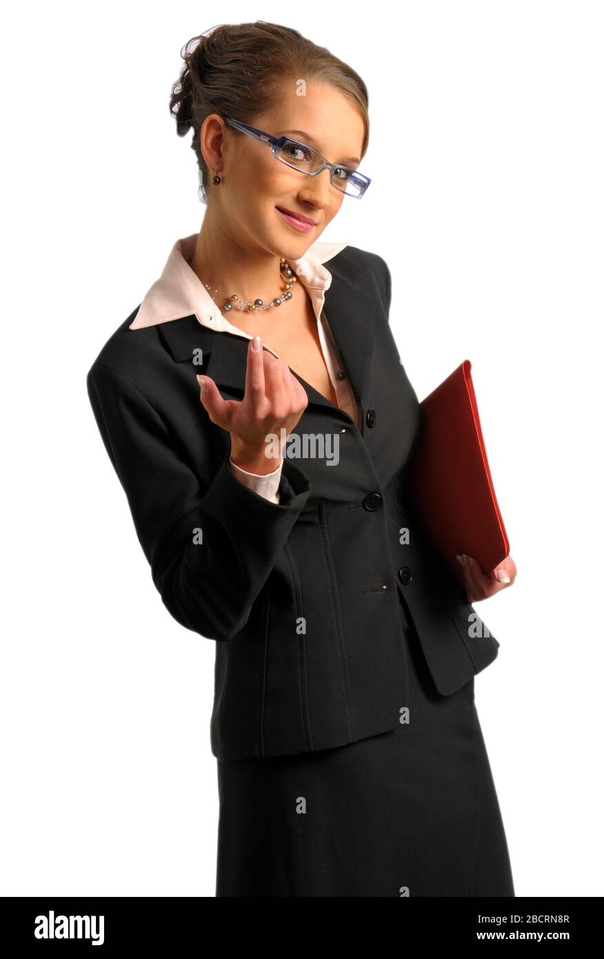 The attractive business woman in formal clothes Stock Photo - Alamy