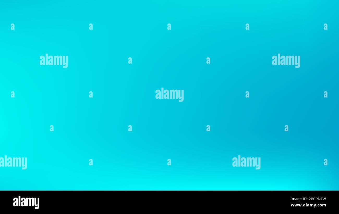 Cyan colored abstract gradient mesh Background. Easy to edit pure color ...