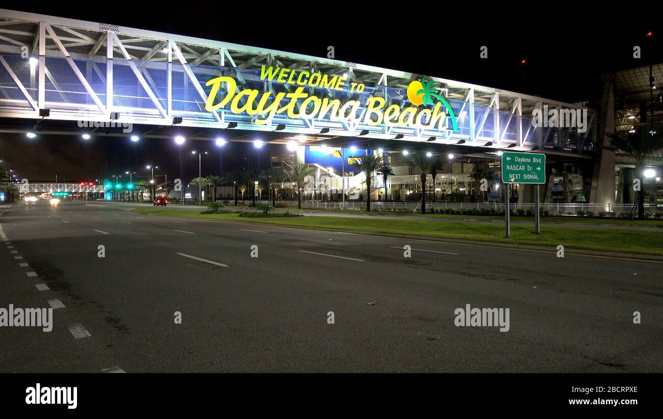 Famous sign - Welcome to Daytona Beach - DAYTONA BEACH, USA - APRIL 14 ...